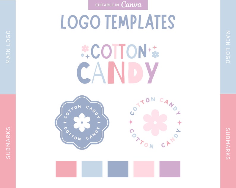Editable Canva Logo Templates, Canva Logo Design, Small Business Logo ...