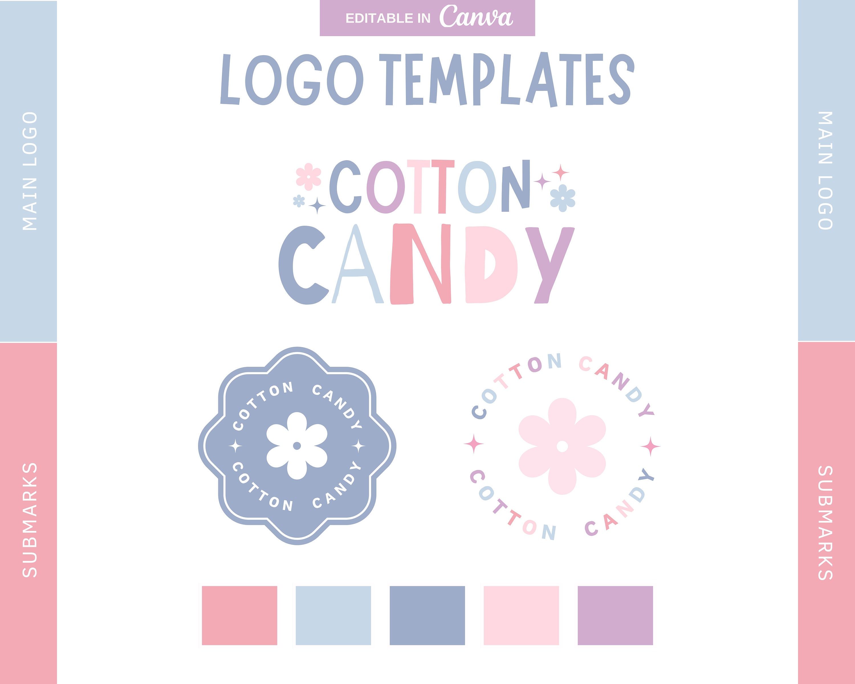 Editable Canva Logo Templates, Canva Logo Design, Small Business Logo ...