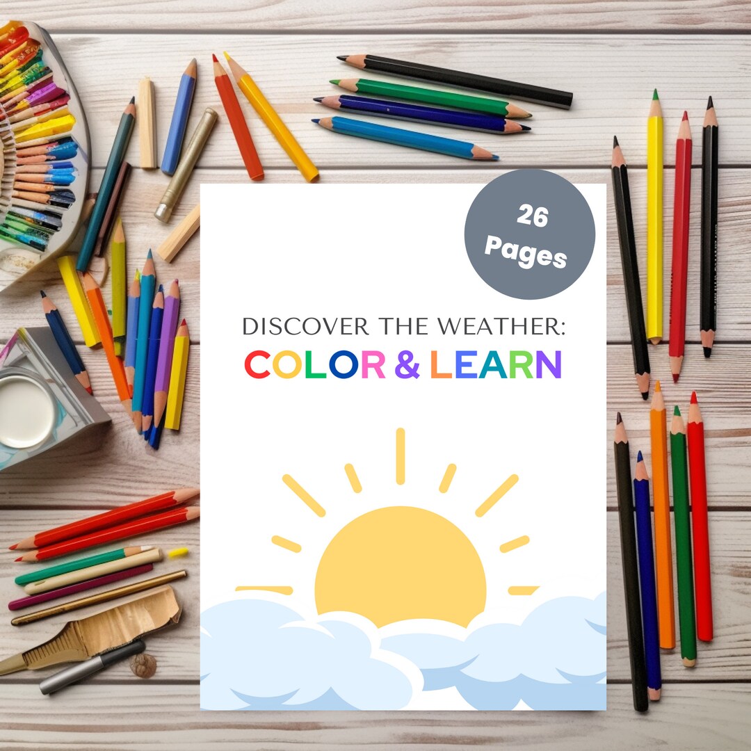 Learn the Weather Workbook, Colouring Book, Pre-school Workbook ...