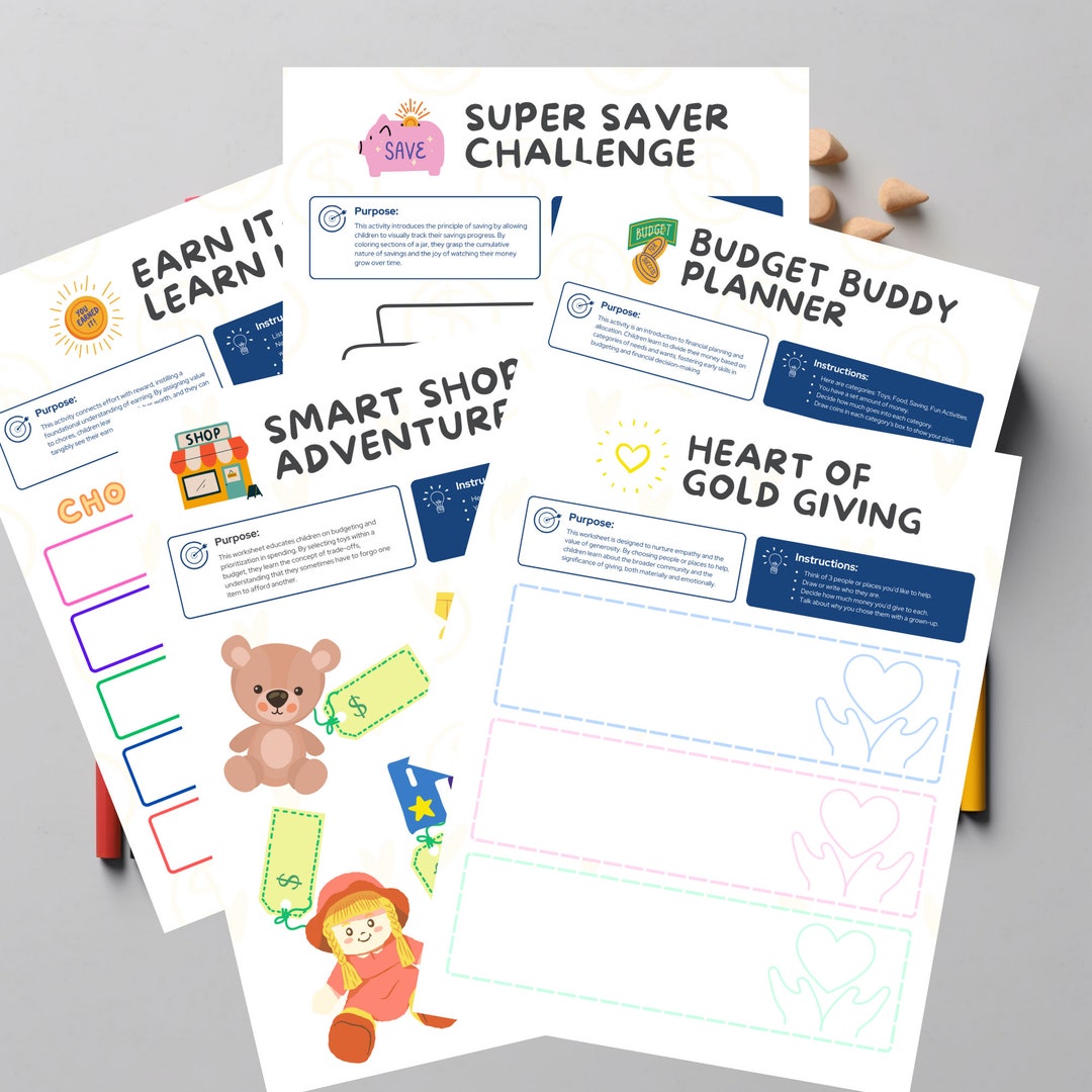 Money Worksheets for Kids, Kids Money Management Worksheets, Kids Money ...