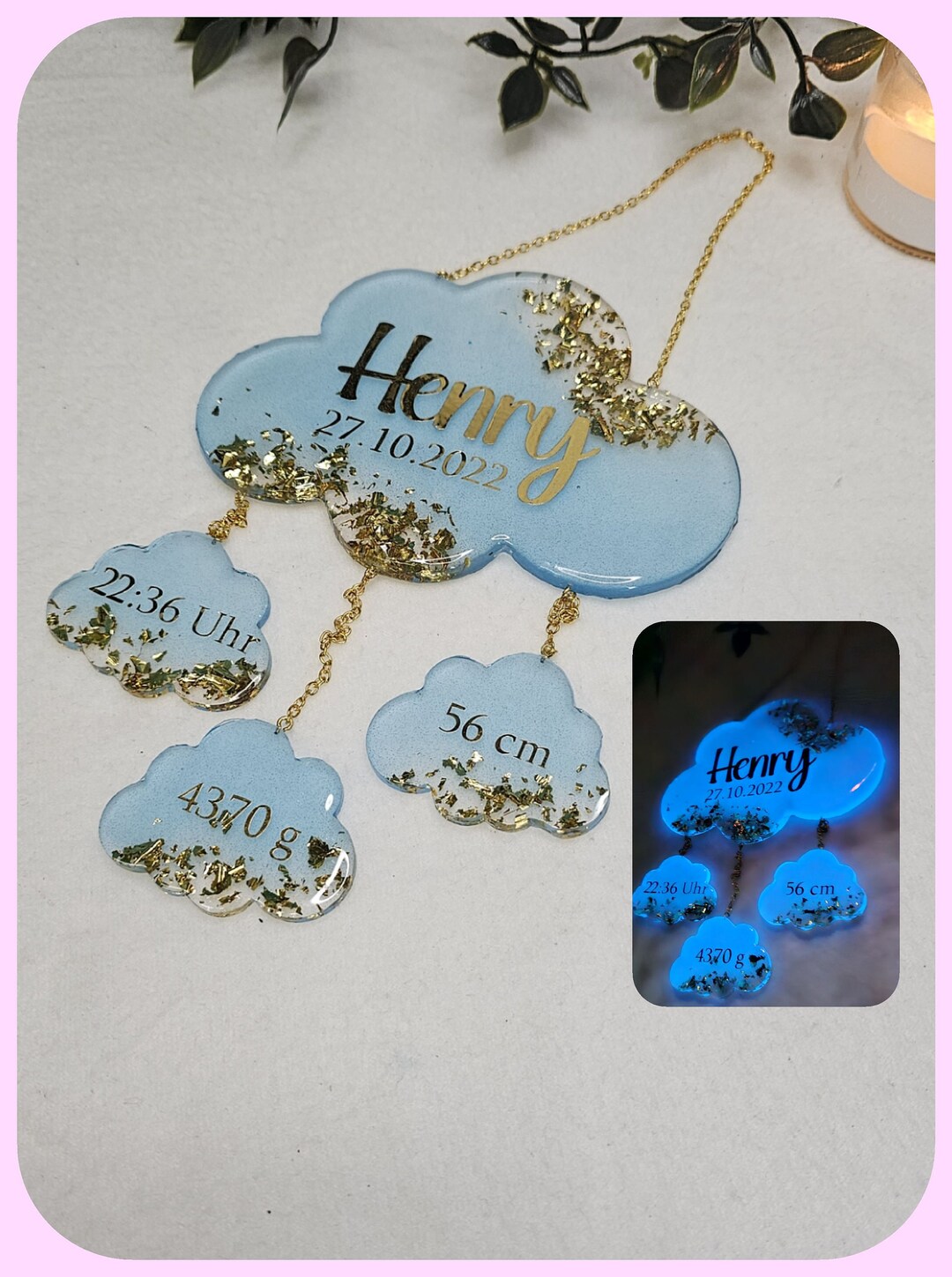 Glowing Baby Cloud Glow in the Dark | Glows in the Dark | Gift for ...
