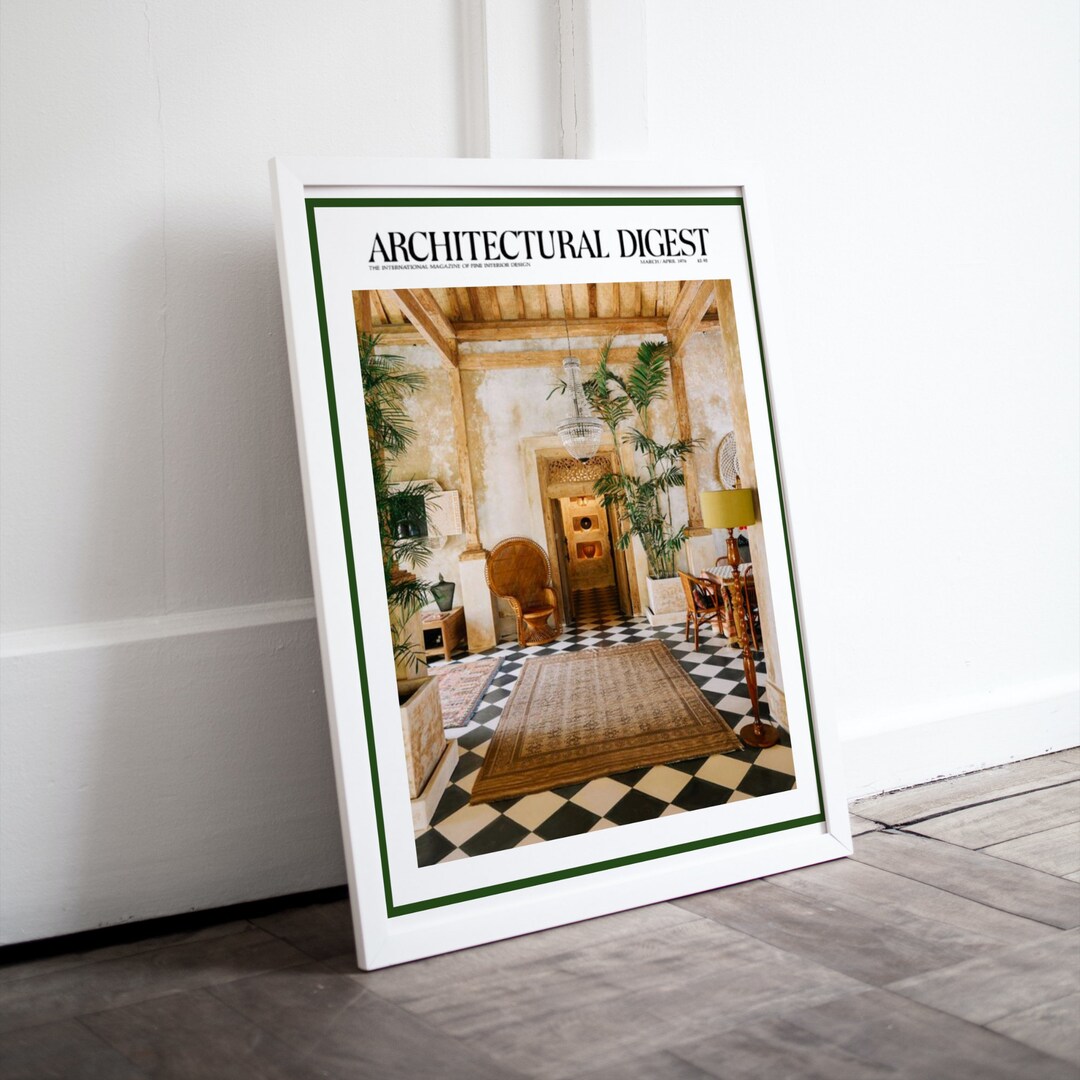 Architectural Digest Poster - Etsy