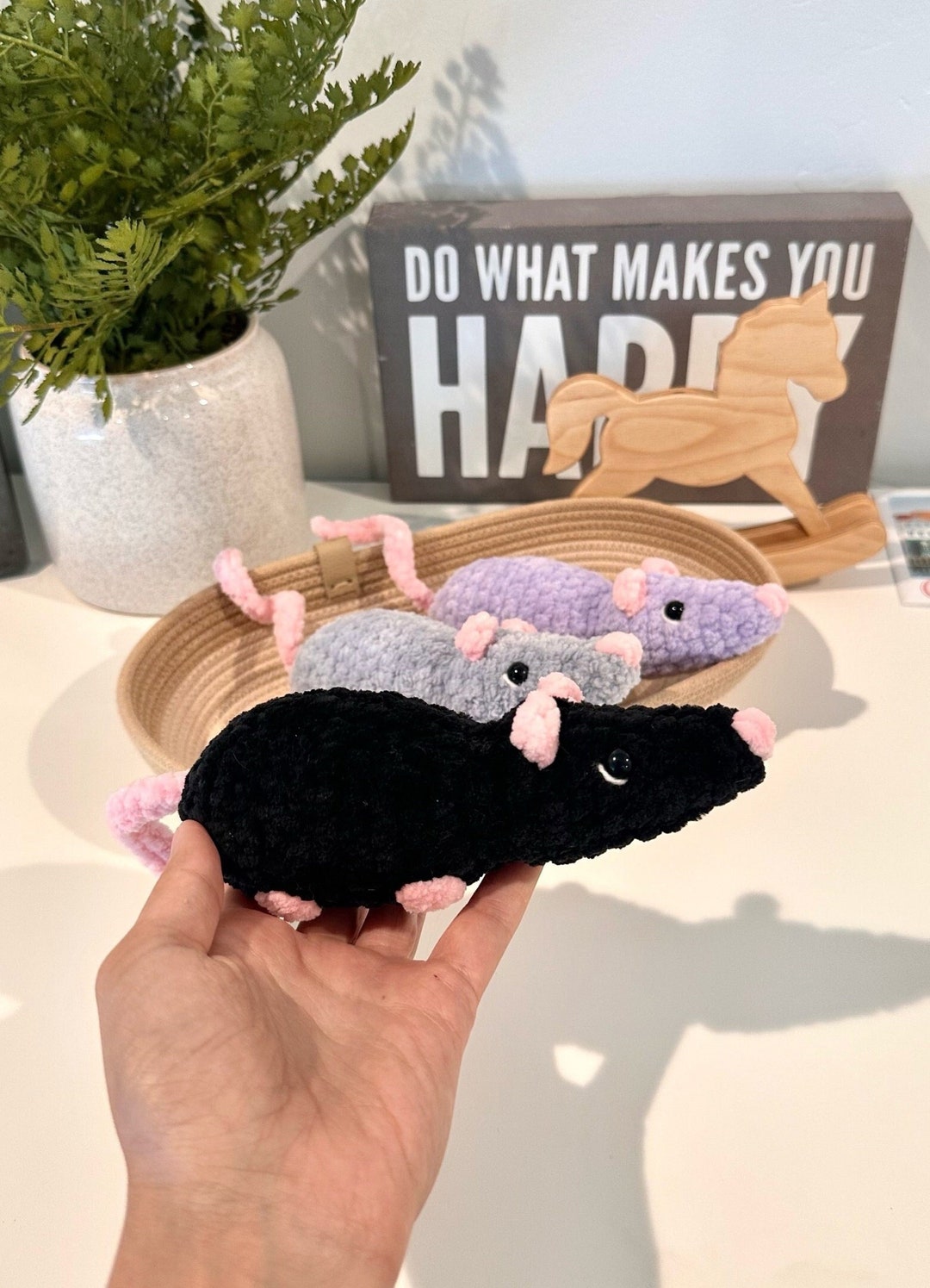 No Sew Crochet Rat Pattern (ENG) - Etsy