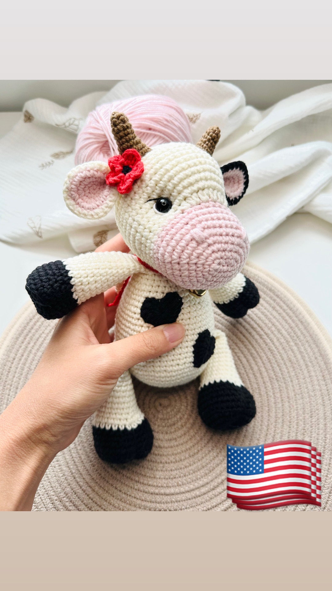 Cow Crochet Pattern ENG - Etsy