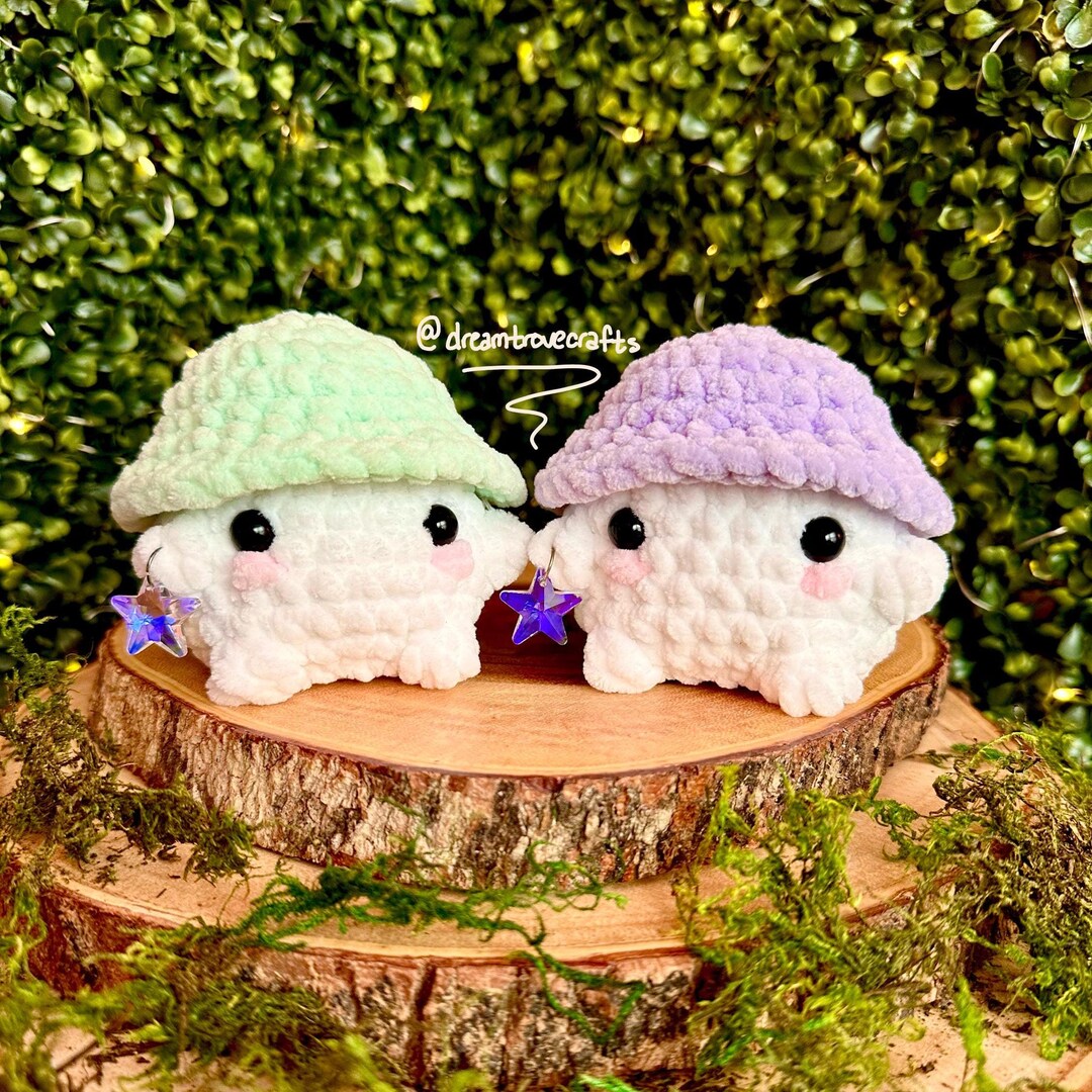 Handmade Crochet Star Dust Mushie Sprite Plushie - Etsy