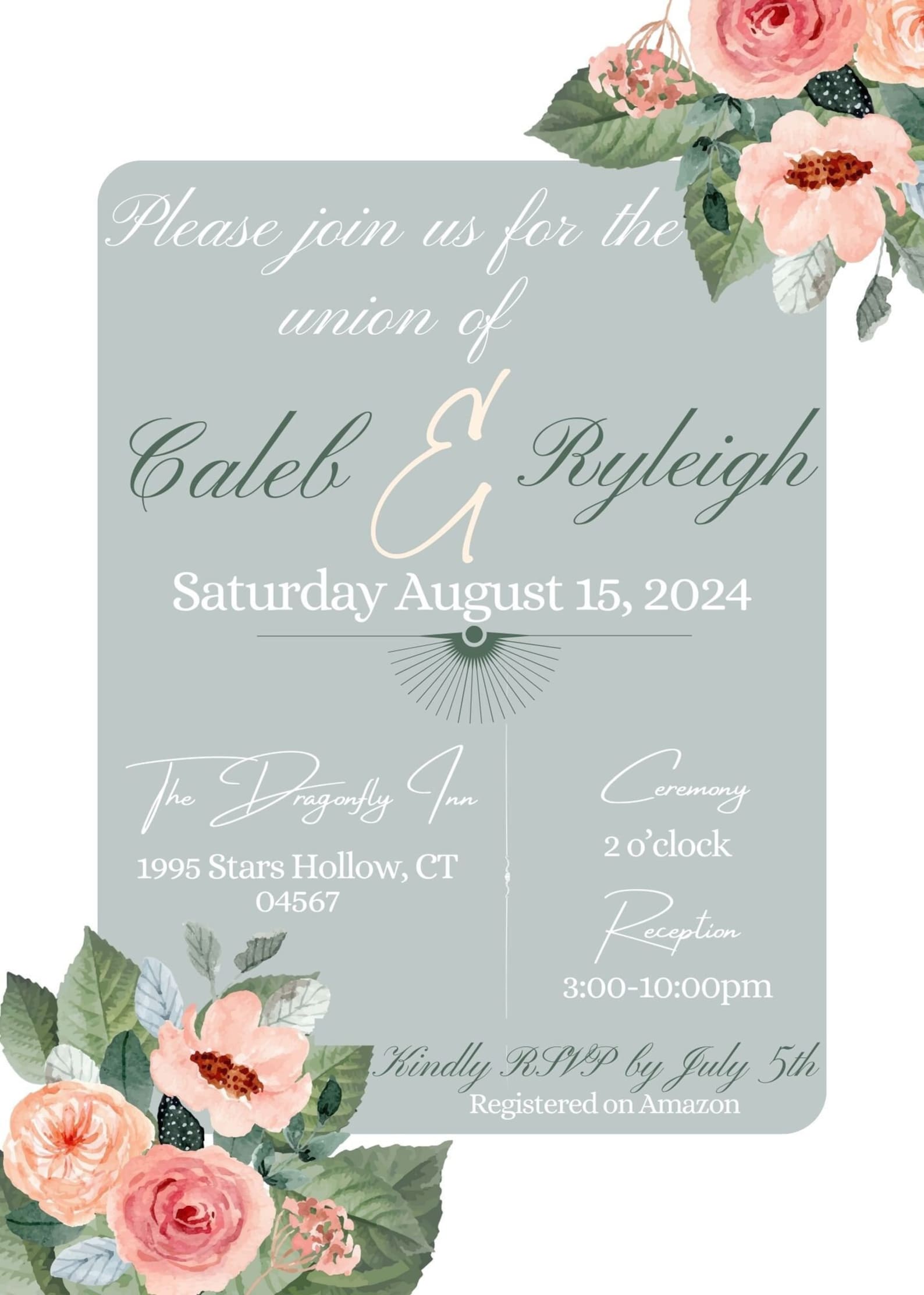 Floral Wedding Invitations - Etsy
