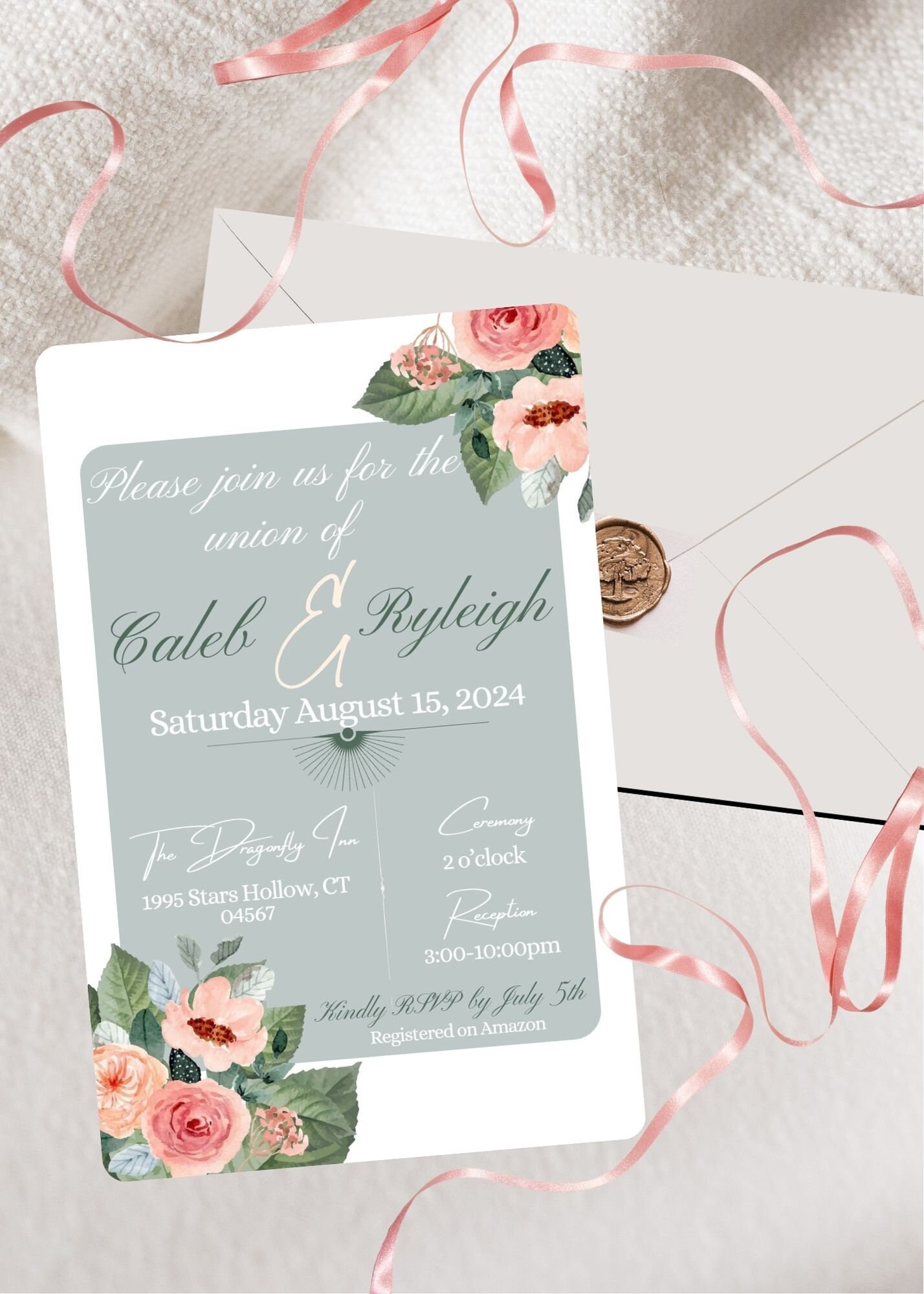 Floral Wedding Invitations - Etsy