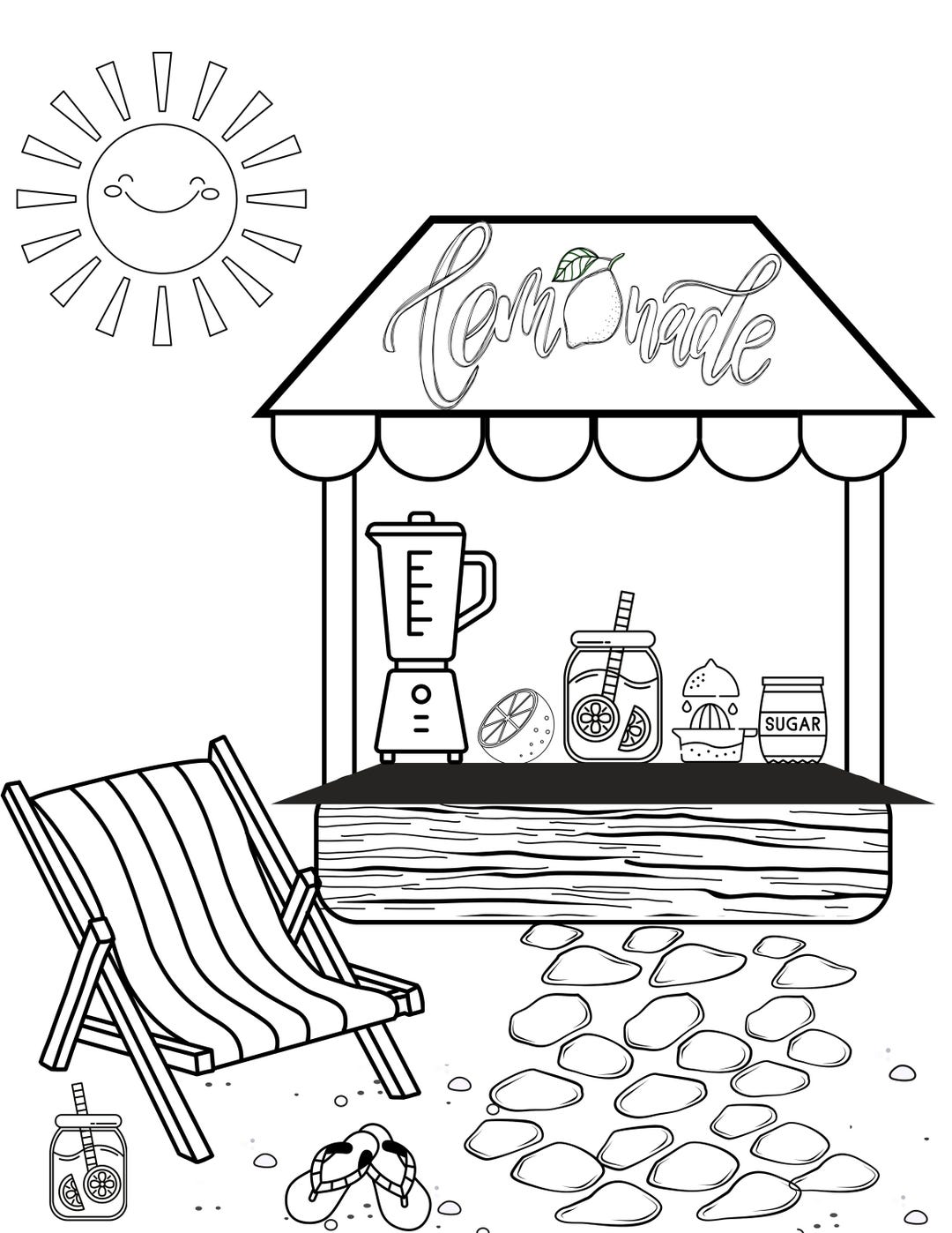 Summer Coloring Pages – Printable Activity Pack for Kids & Adults - Etsy