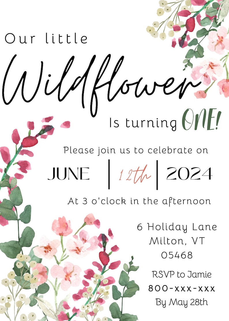 Birthday Invitation Template - Etsy