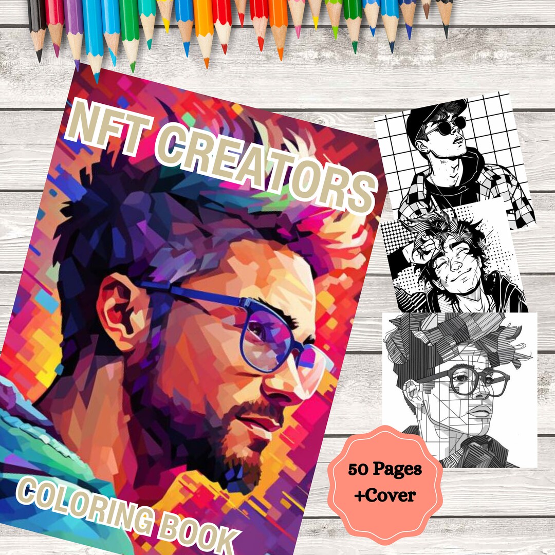 NFT Creators Coloring Book, 50 Pages of Coloring, Cryptocurrency ...