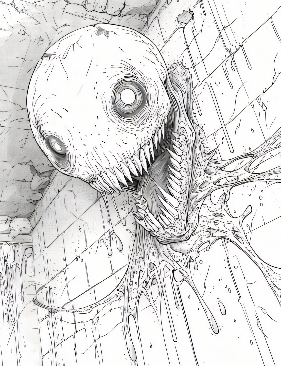 Scariest Things Imaginable Coloring Book Unleash Your Halloween ...