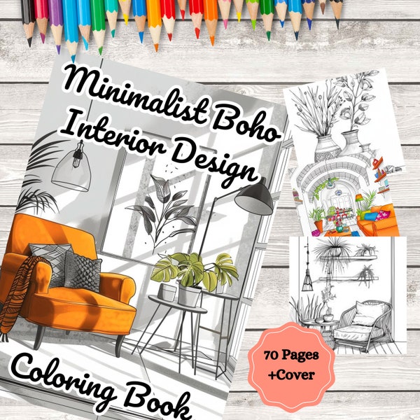 Mini Pocket Homes Coloring Book, 40 Pages of Coloring, Tiny Homes ...