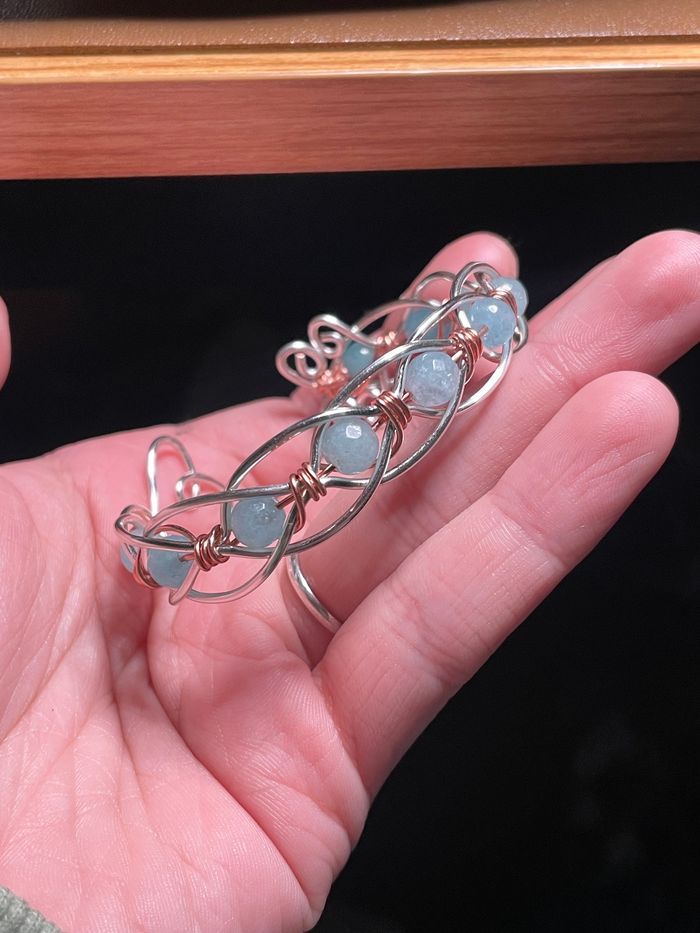 Celtic Crystal Cuff Beacelet - Etsy