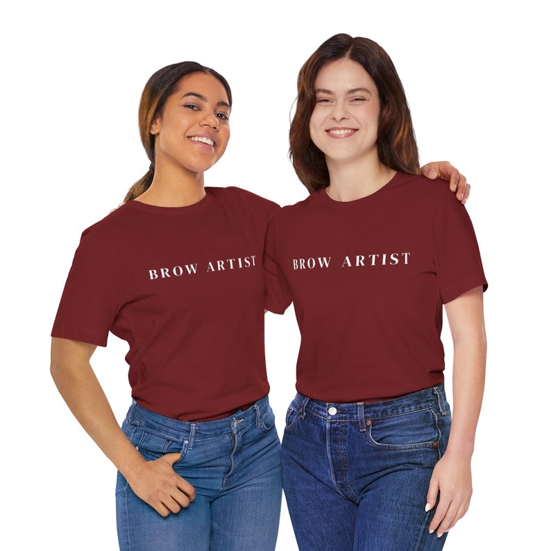 Brow Artist Essential Basic T-shirt | Unisex Jersey Short Sleeve Shirt ...