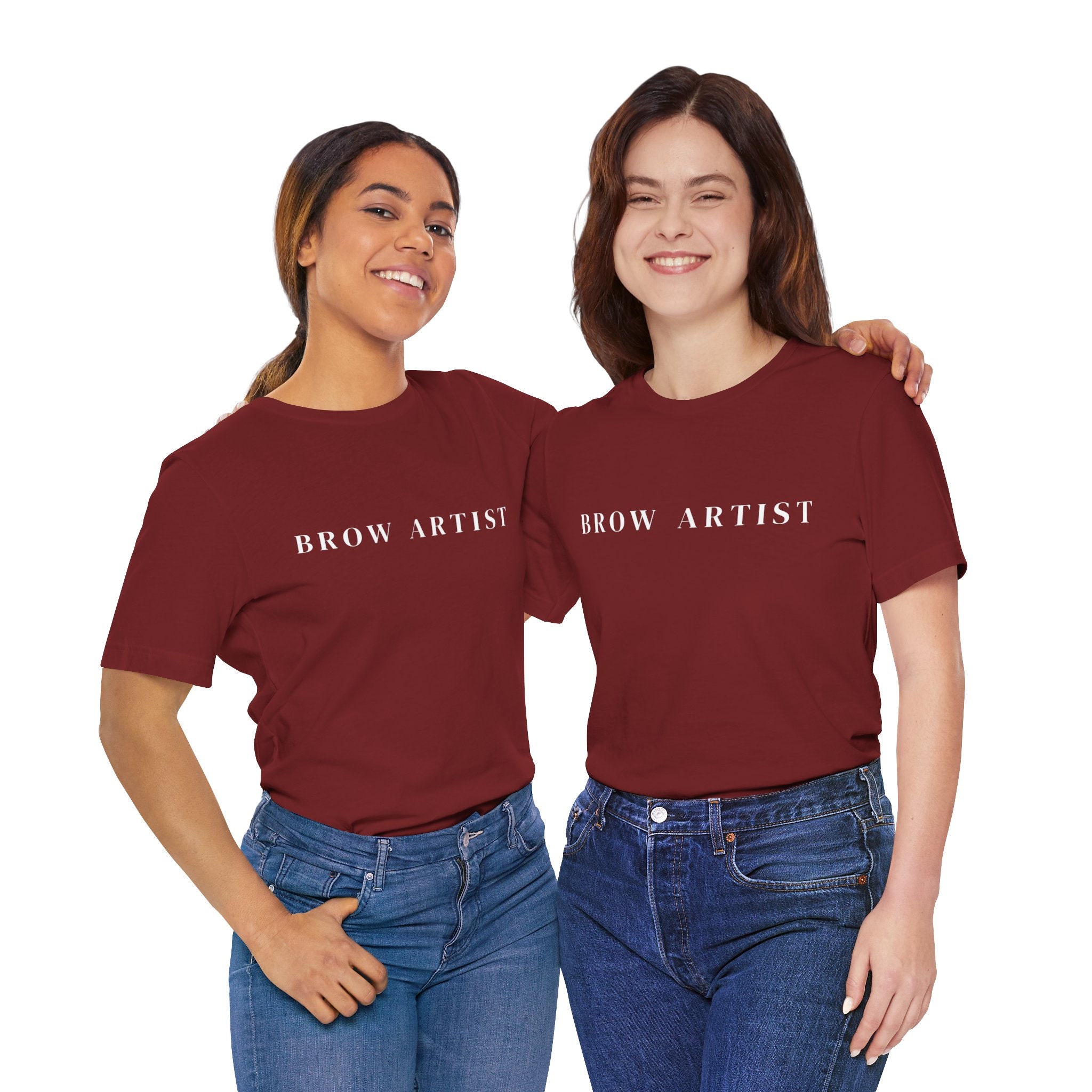 Brow Artist Essential Basic T-shirt | Unisex Jersey Short Sleeve Shirt ...