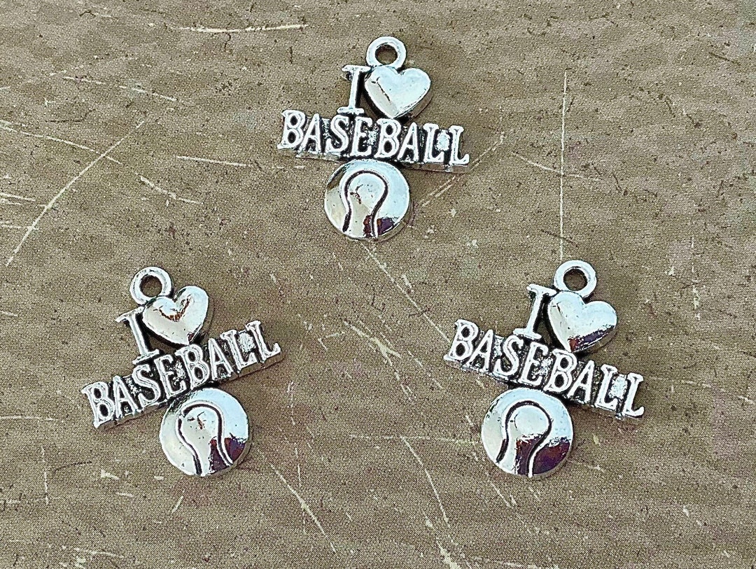 10 "i Love Baseball" Charms - Etsy