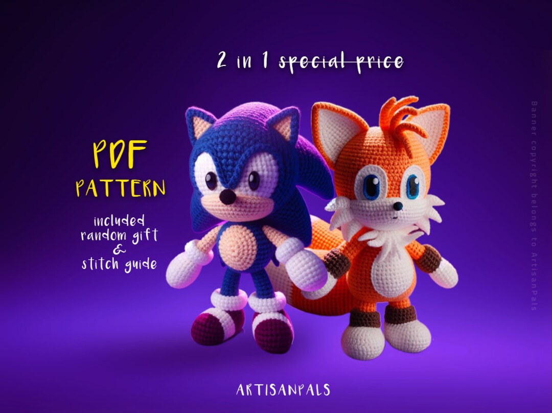 Sonic-tails Crochet Pattern, Amigurumi Sonic Pattern, Fox Easy Crochet ...