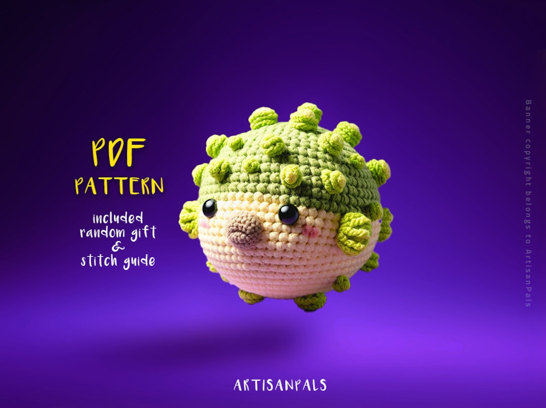 Puffer Fish Crochet Pattern, Fish Amigurumi Pattern, Animal Easy ...