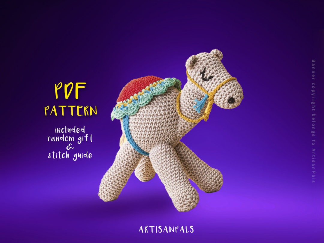 Camel Crochet Pattern, Camel Amigurumi Pattern, Animal Easy Crochet ...