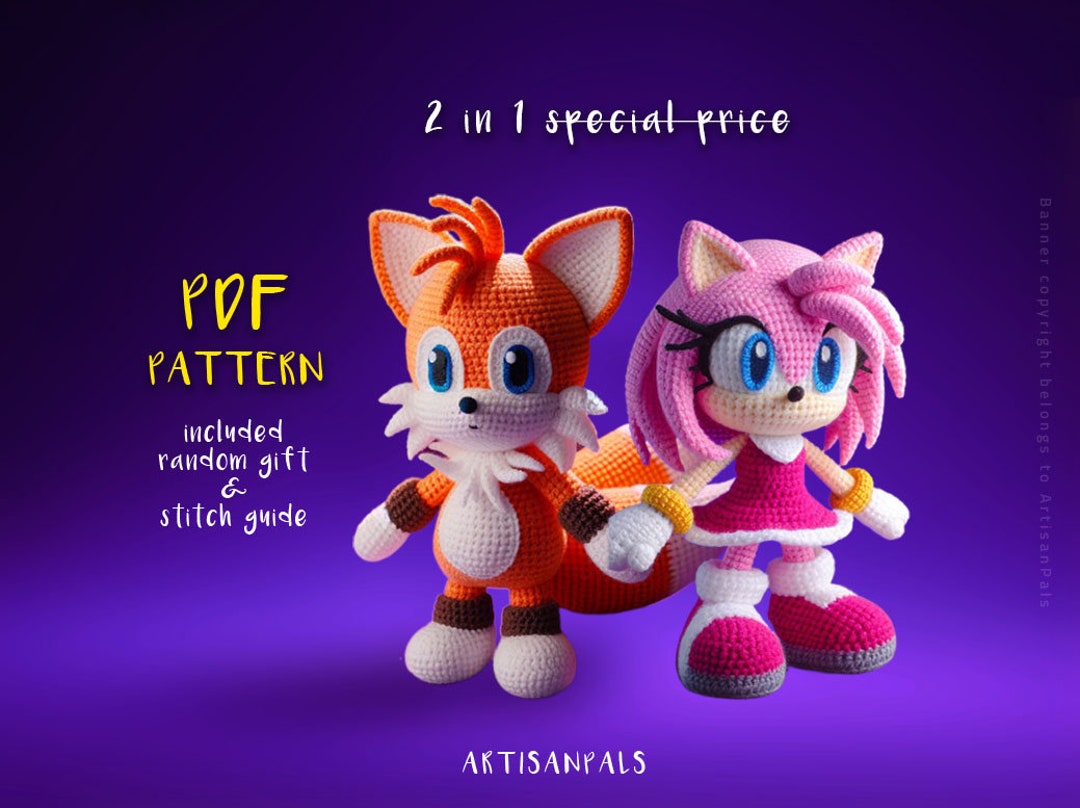 Tails-amyrose Crochet Pattern, Sonic Amigurumi Pattern, Fox Easy ...