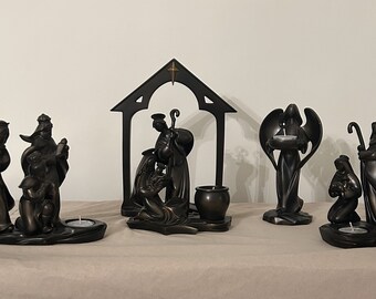 Unique Floral Design Nativity Scene Christmas Nativity Scene Gift Hand ...