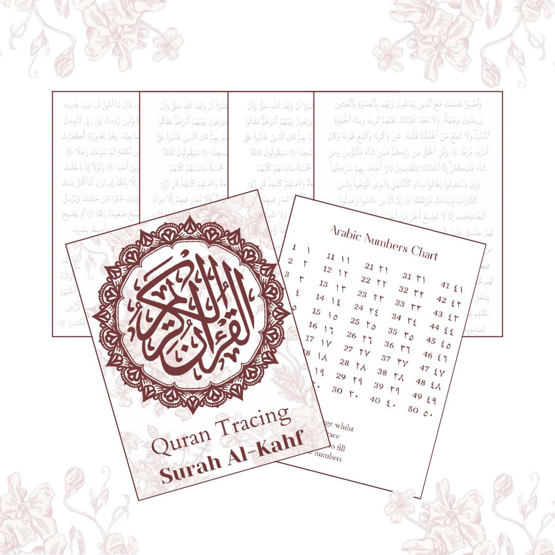 Quran Tracing Worksheet Quran Tracing Surah Al-kahf Writing Quran Surah ...