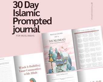 Prompted Islamic Journal for Muslim Women | 30-day Self-reflection ...