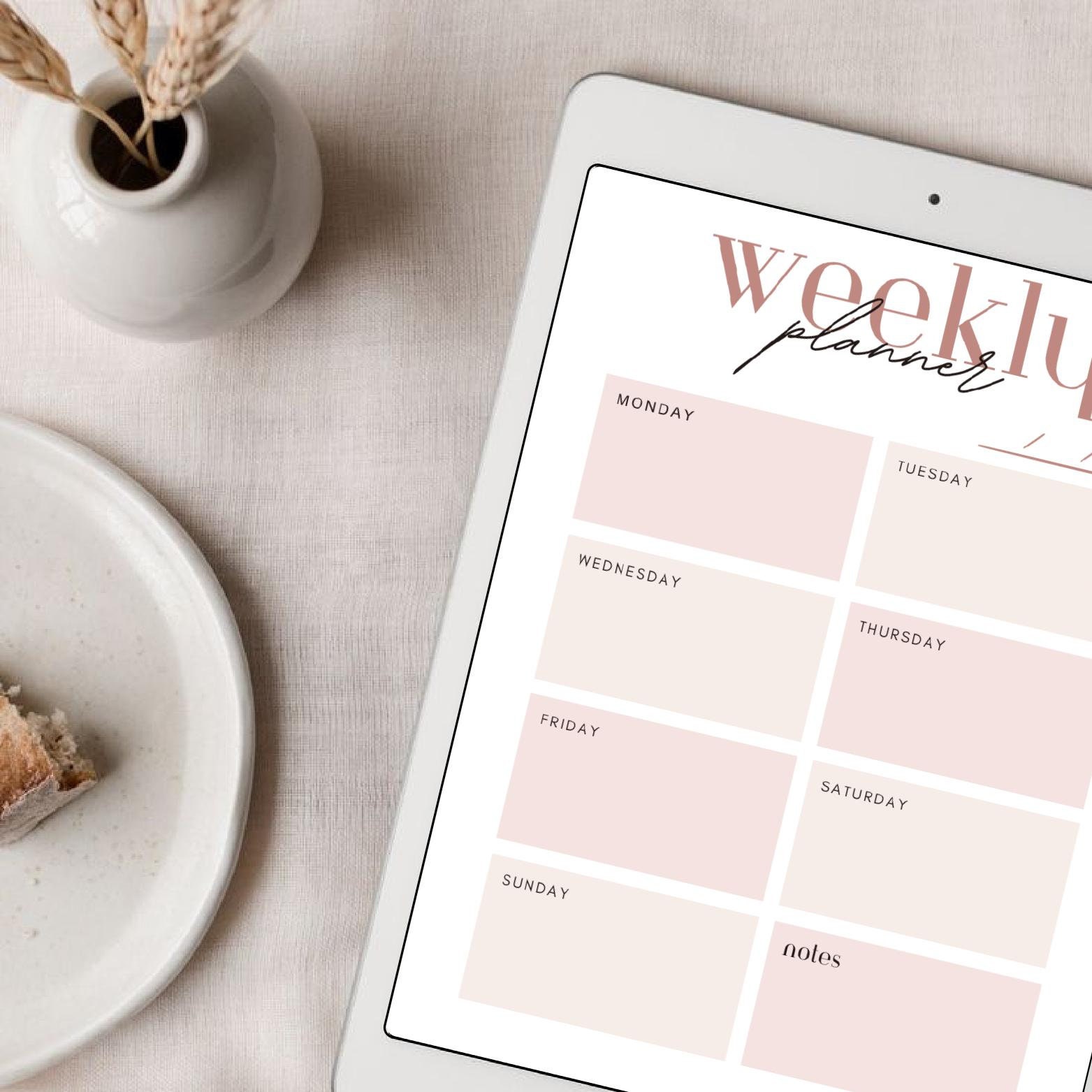 Weekly Planner to Do List Printable Weekly Schedule Journal Weekly ...