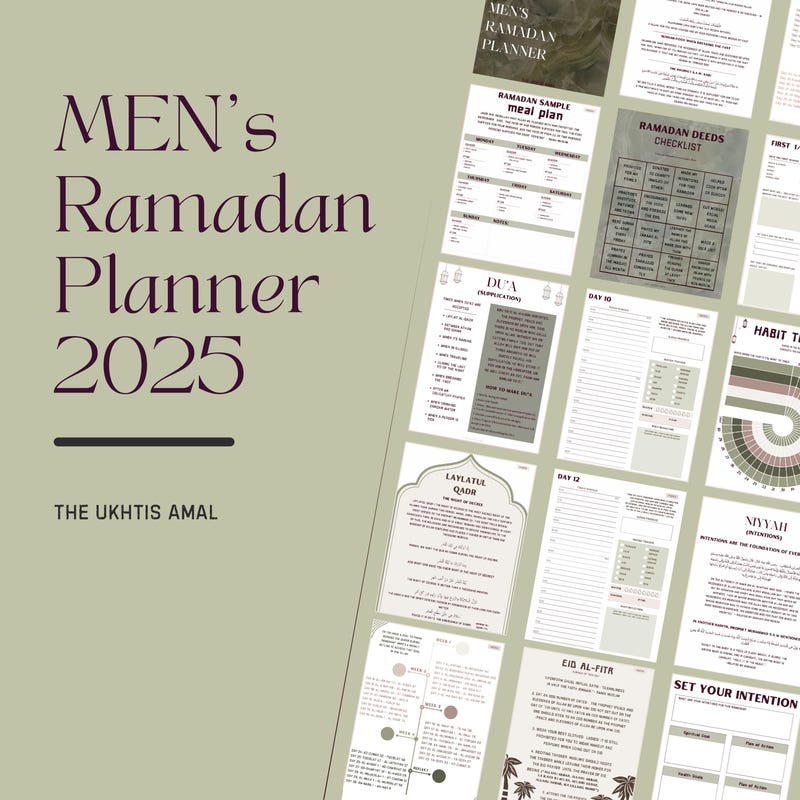Islamic Man Planner - Etsy