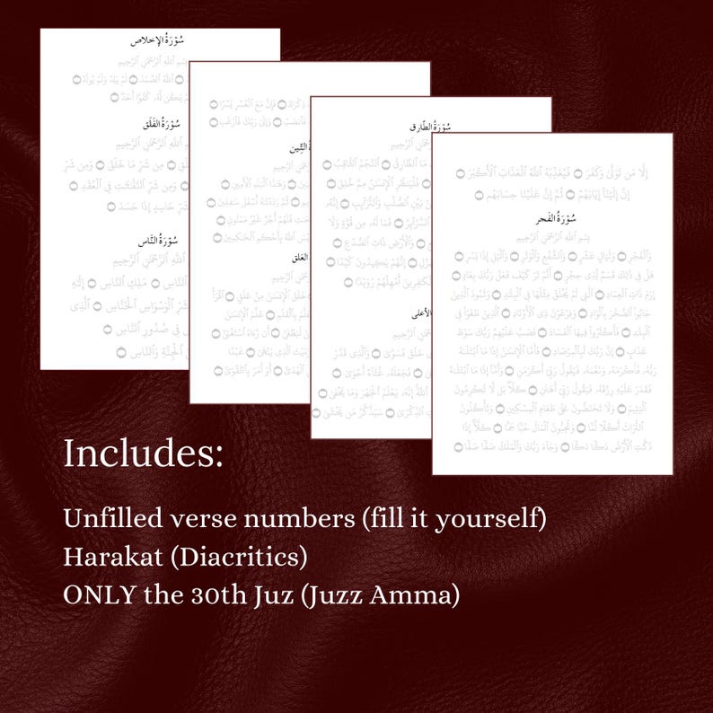 Quran Tracing Worksheet Quran Tracing Juz Amma Writing Quran Juz 30 ...