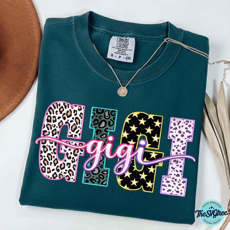 Leopard Gigi PNG, Nana Name Cut File, Cricut Granny Gift Design ...