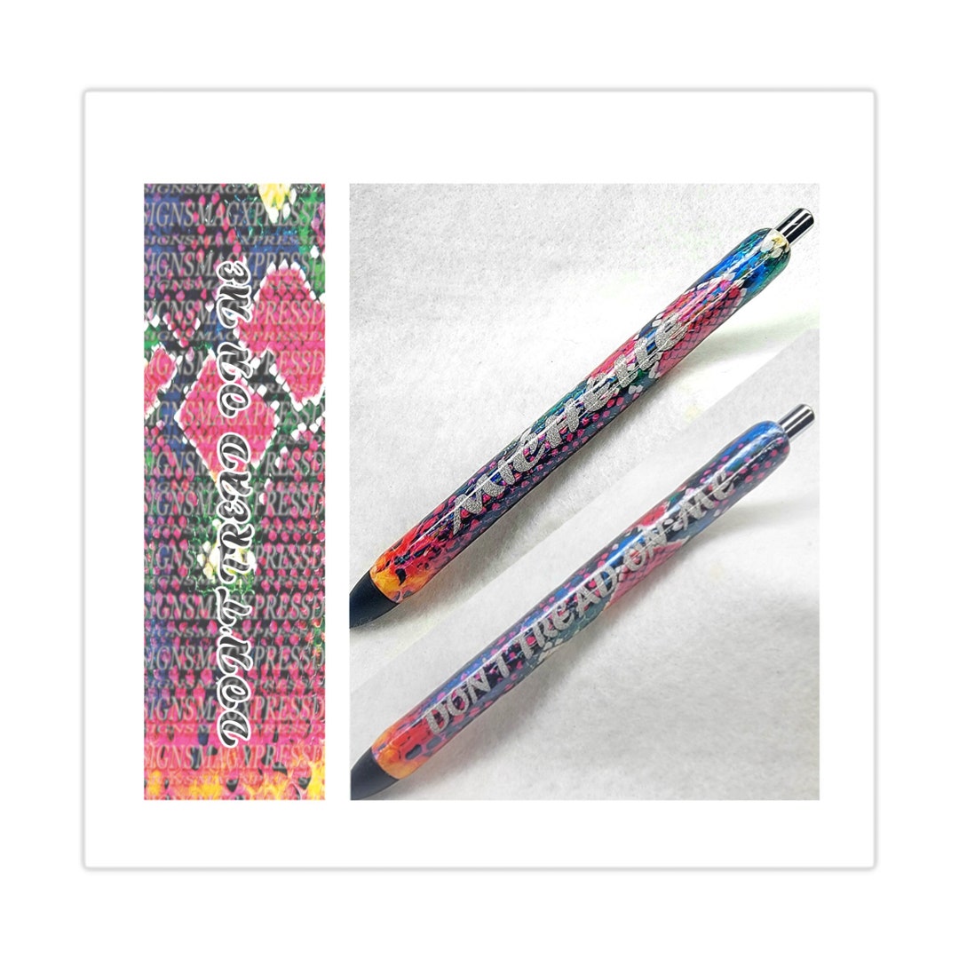 Twisted Candy Cane Pen Sweet but Twisted Pen Holiday Pen Custom Glitter ...