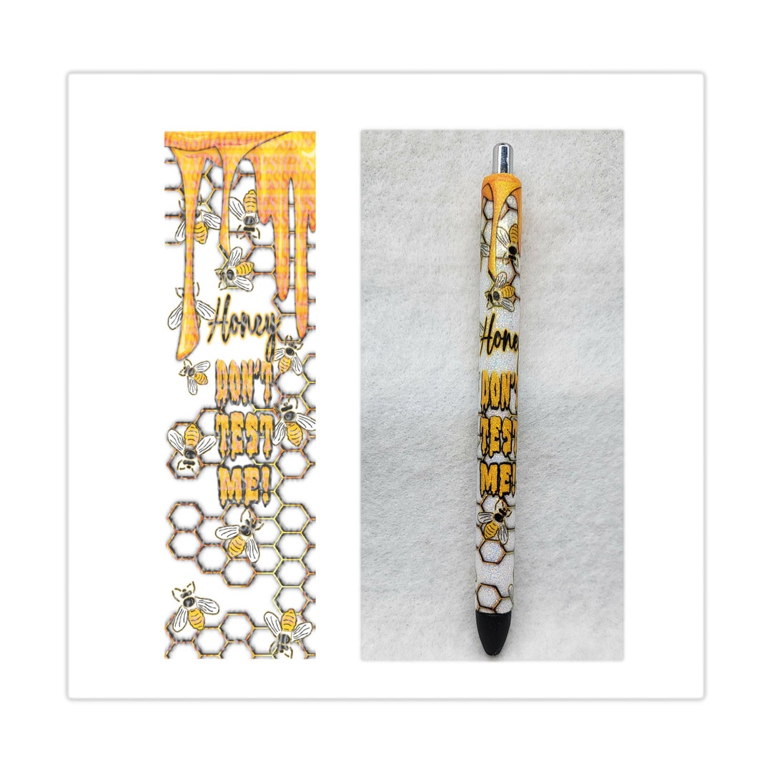 Honeycomb Pen Flower Pen Bee Pens Custom Glitter Pens Inkjoy Gel Pen - Etsy