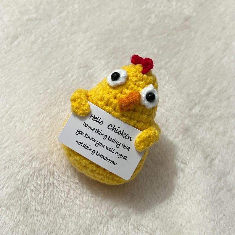 Positive Avocado Shark Chicken Penguin Toast Emotional Support Crochet ...