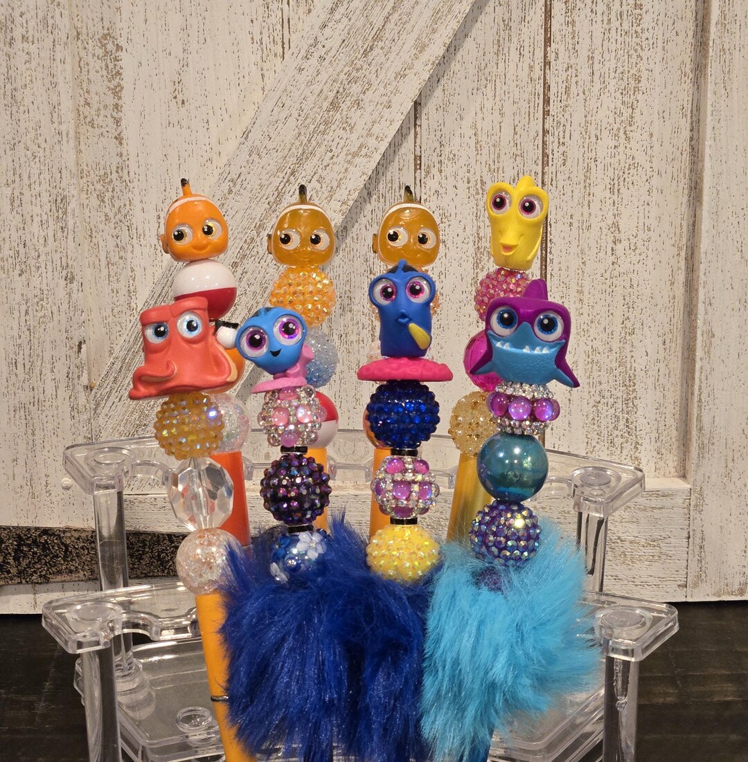 Finding Nemo Themed Beaded Pens With Disney Doorable Toppers - Etsy
