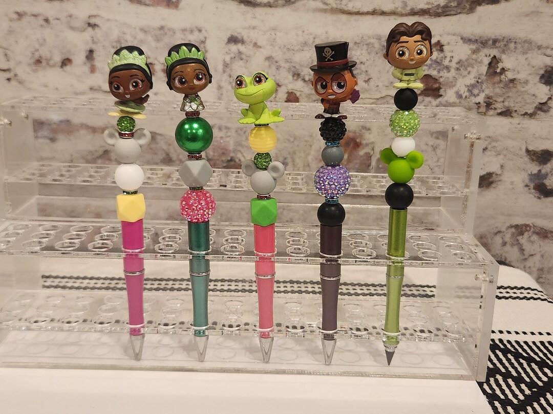 Princess and the Frog Beaded Pens With Doorable Toppers - Etsy