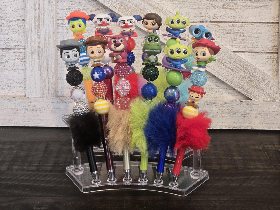 Toy Story Themed Beaded Pens With Funko and Disney Doorable Toppers - Etsy