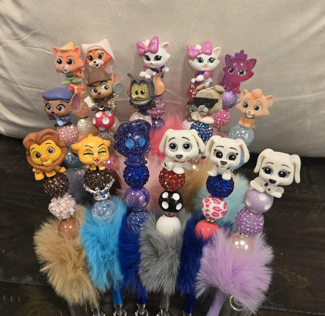 Beaded Pens and With Doorable Toppers - Etsy