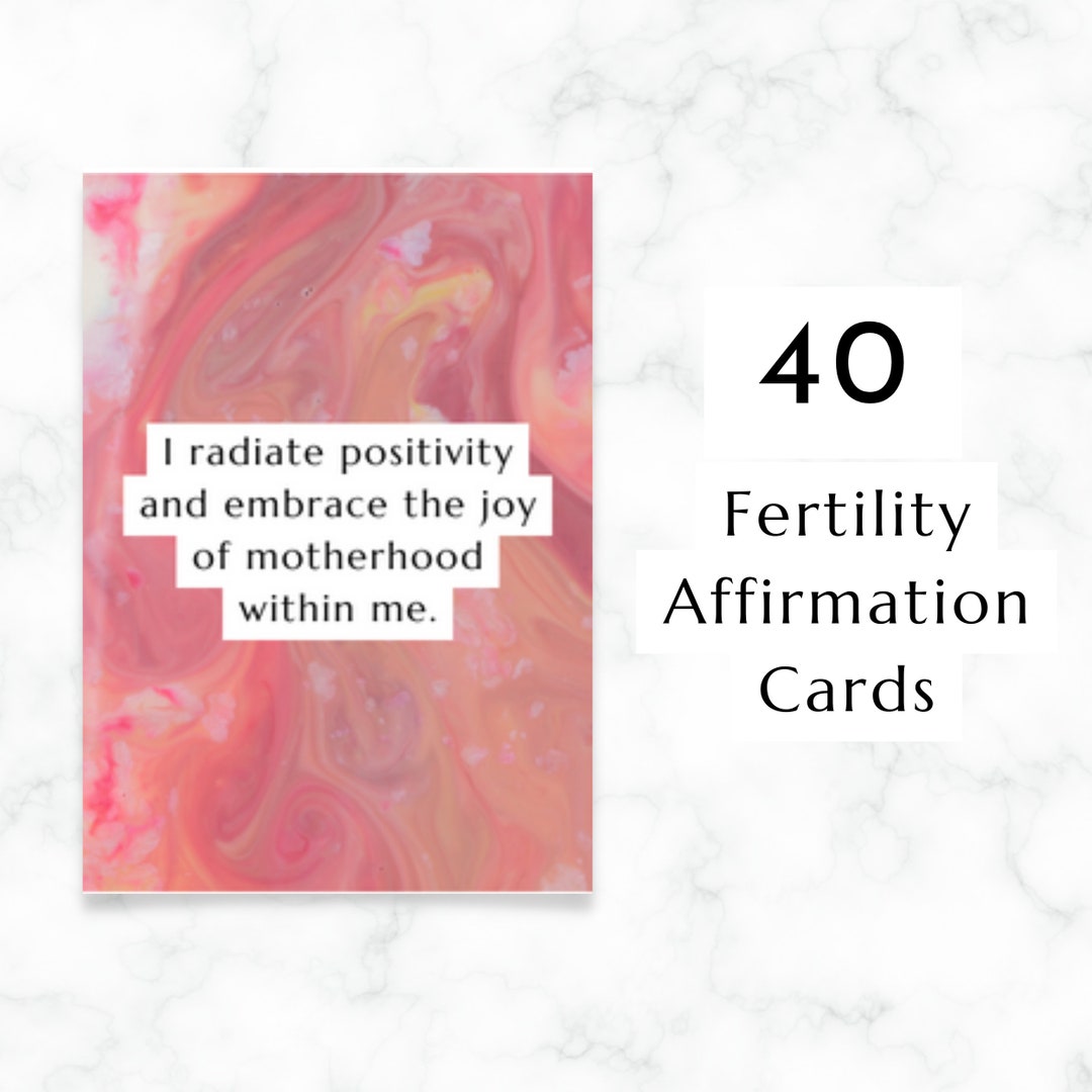 Fertility Affirmation Cards - Etsy