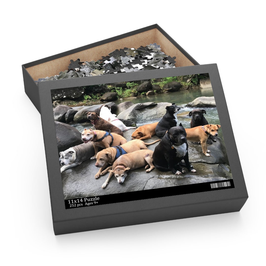 The Pack Relaxing at the River Puzzle (120, 252, 500-piece) - Etsy