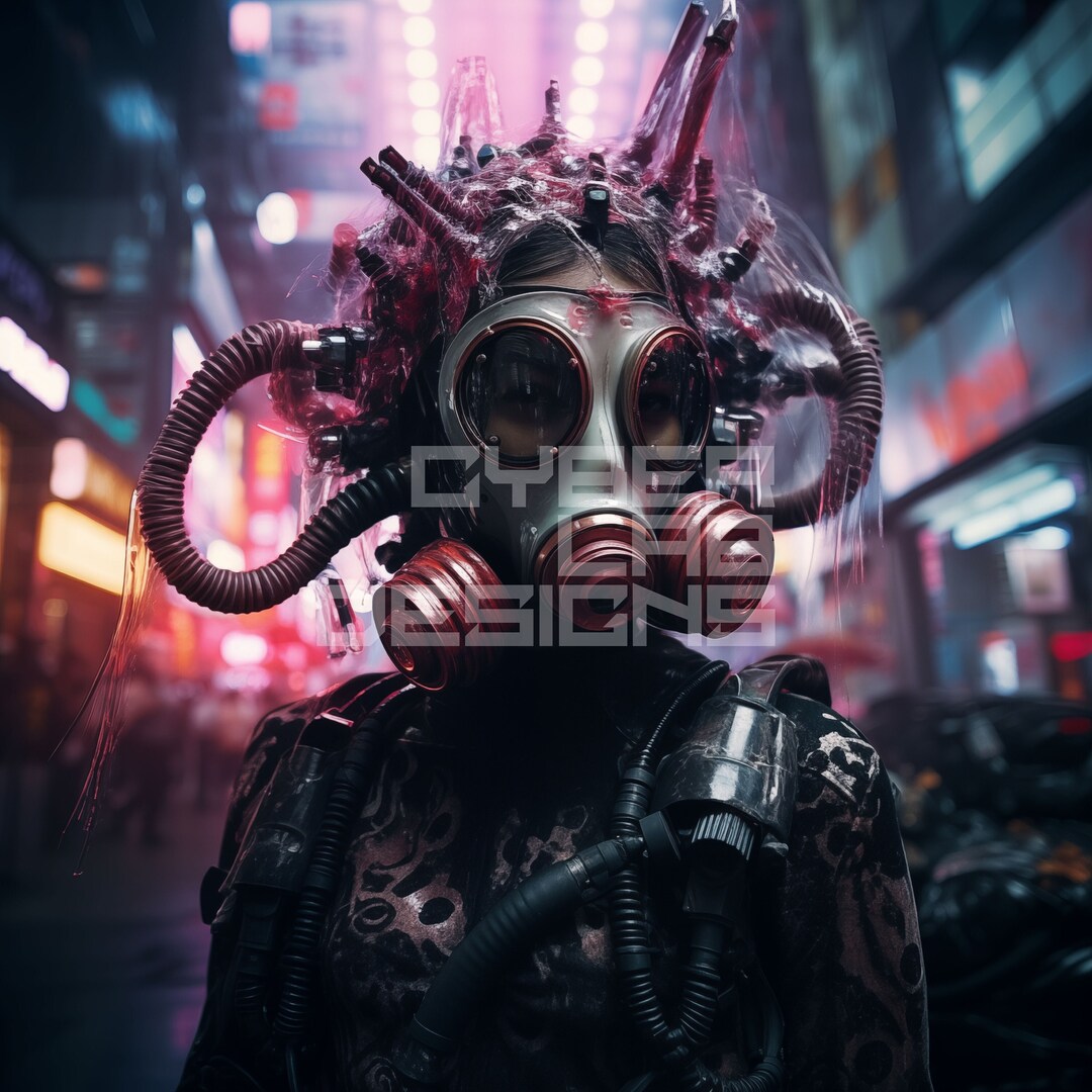 Woman in Gas Mask Surrealism Art Gas Mask Art Digital Download - Etsy
