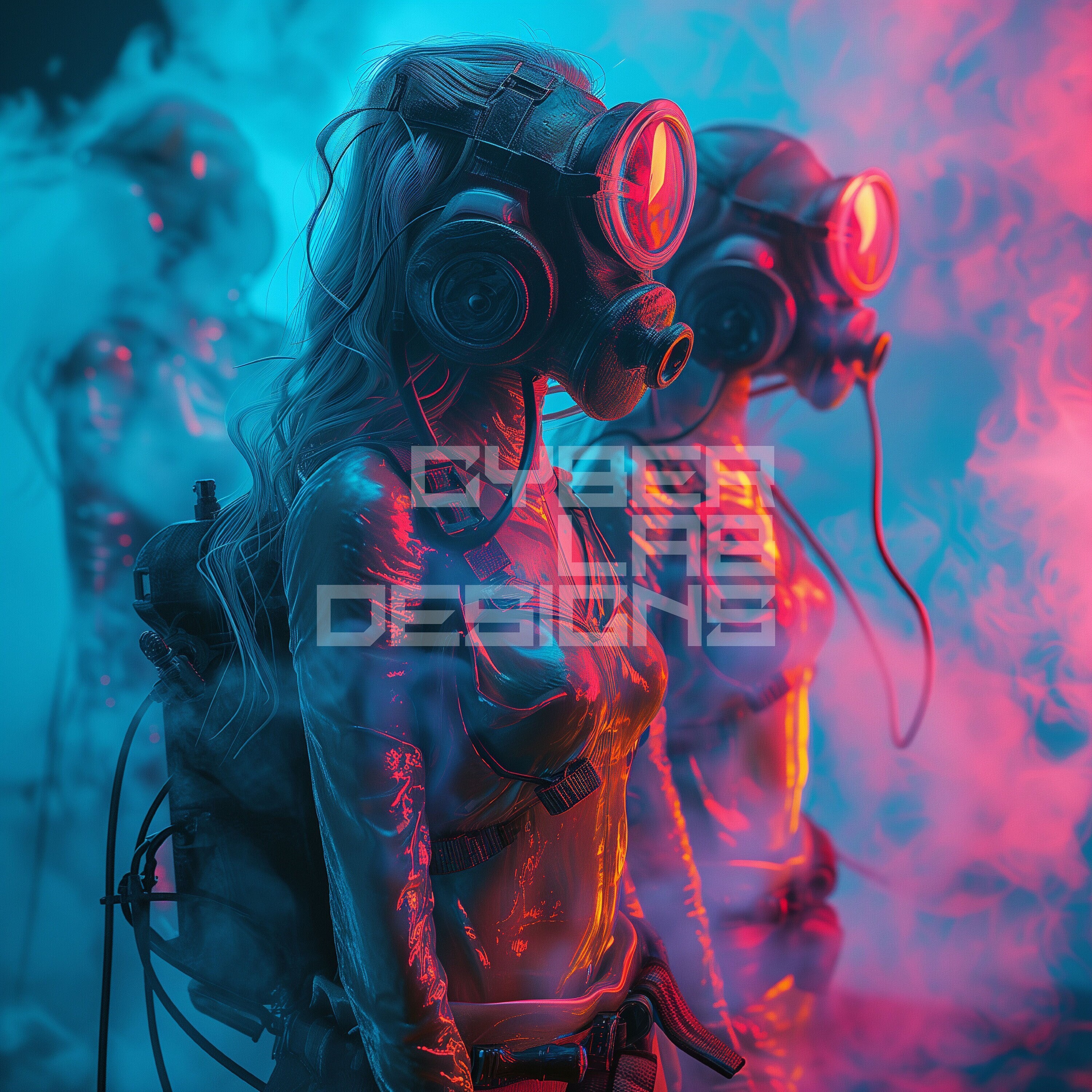 Women in Gas Masks Surrealism Art Gas Mask Art Digital Download - Etsy