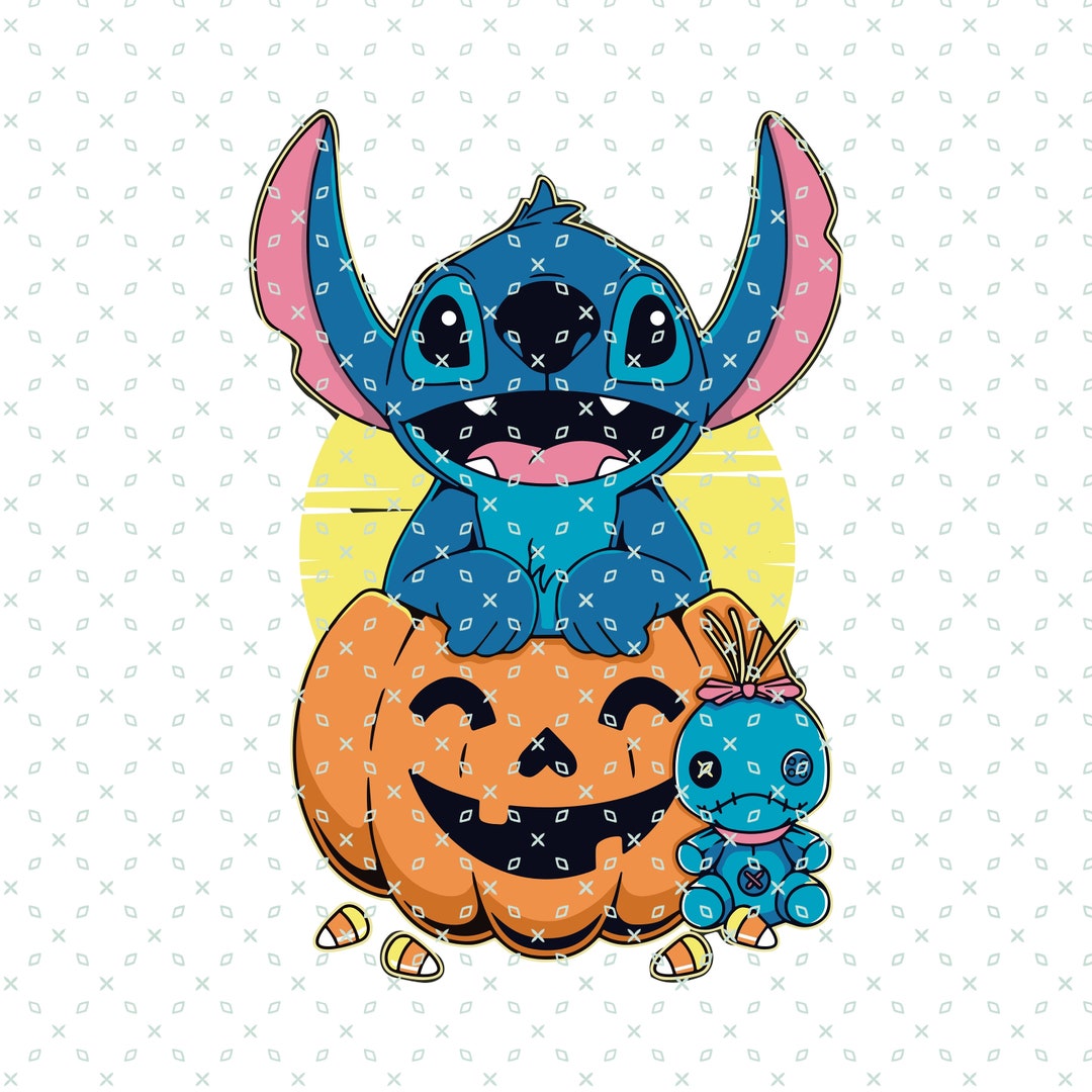 Stitch Pumpkin Halloweeen Png, Halloween Costume Png, Stitch Halloween ...
