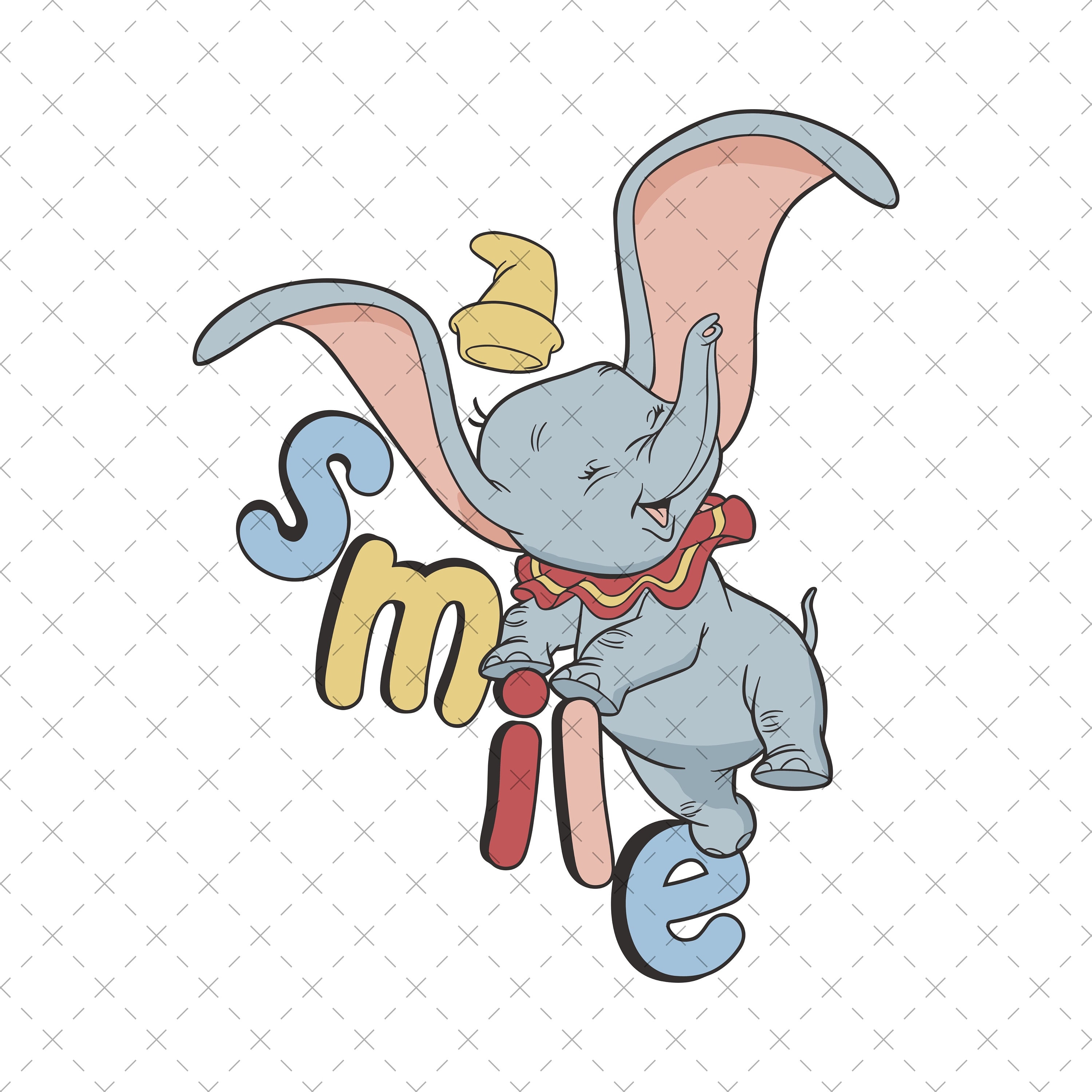 Dumbo SVG, Dumbo PNG, Dumbo Shirt Design, Dumbo Sublimation, Dumbo ...