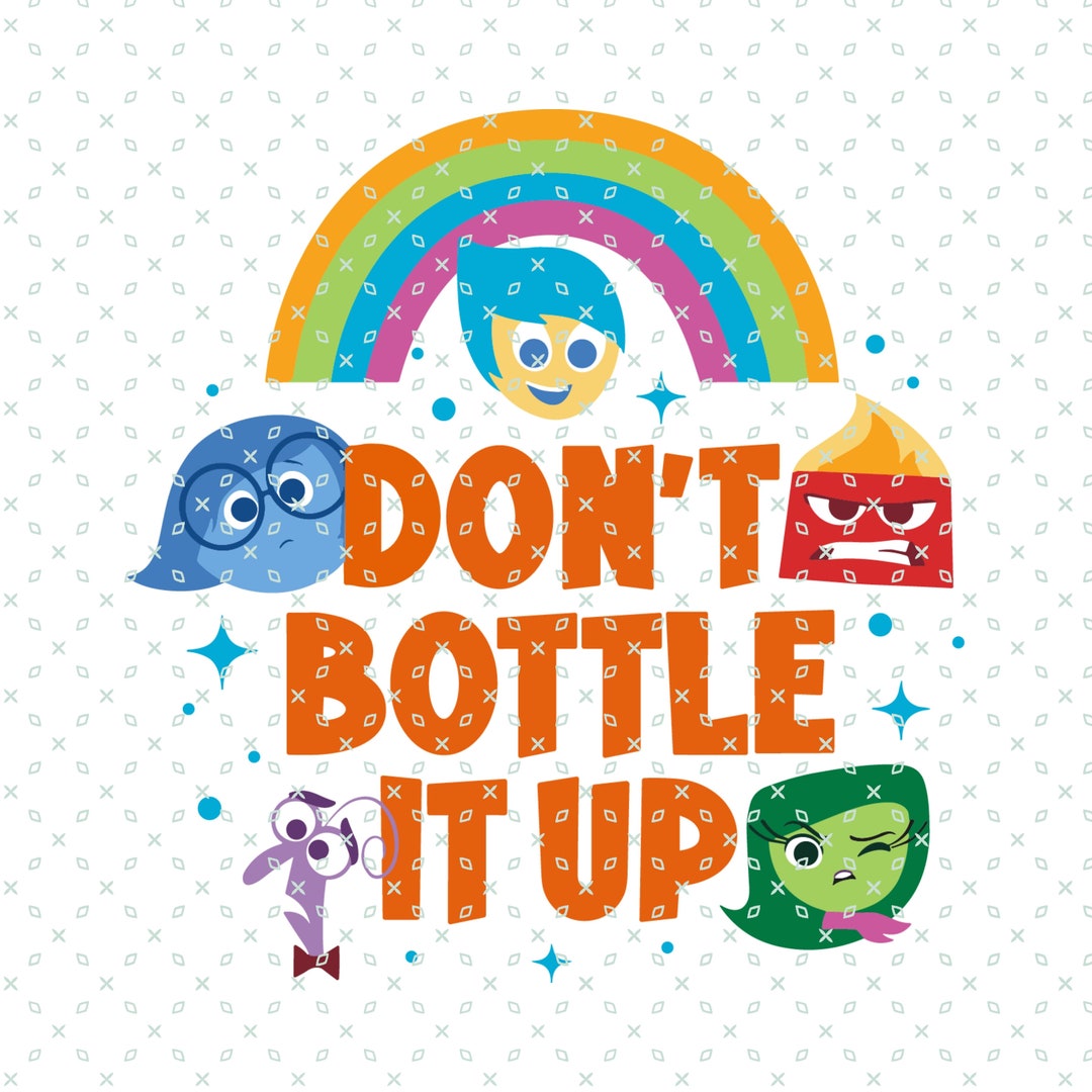 Inside Out 2 PNG SVG, Don't Bottle It Up, Inside Out 2 Anger, Joy ...