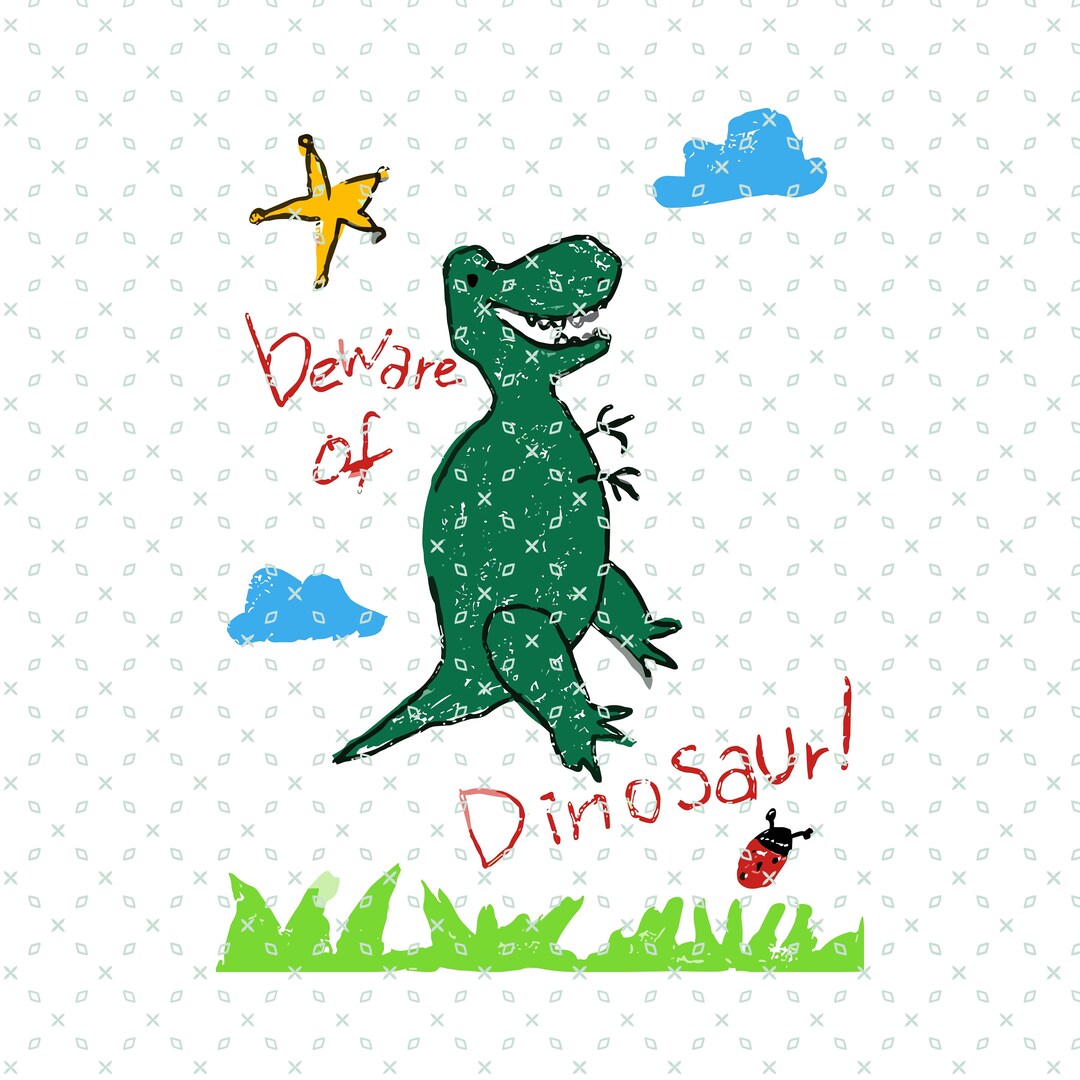 Beware of Dinosaur, Toy Story Rex, Rex Png, Dinosaur Rex Png, Rex ...