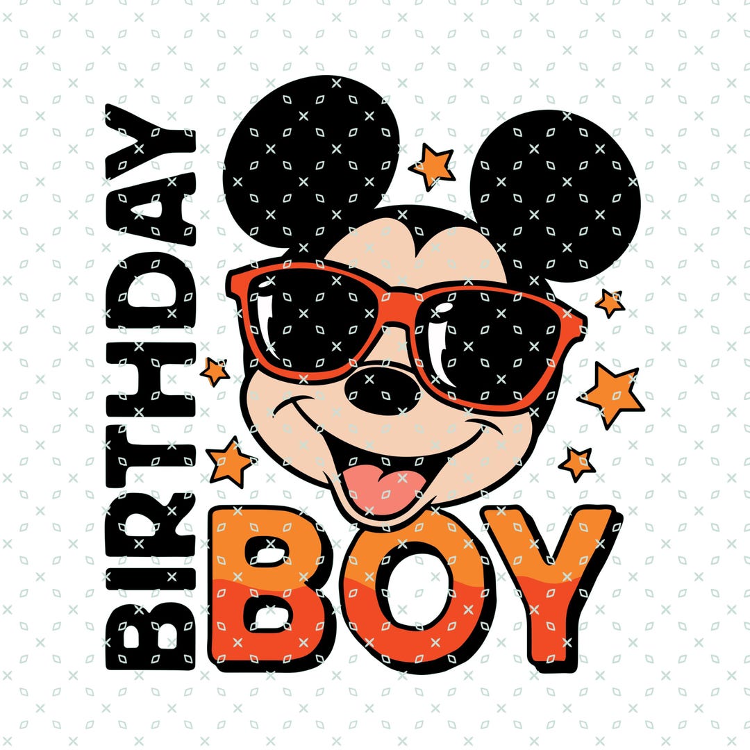 Birthday Boy Png, Mickey Mouse Birthday Png, Mouse Birthday Party PNG ...