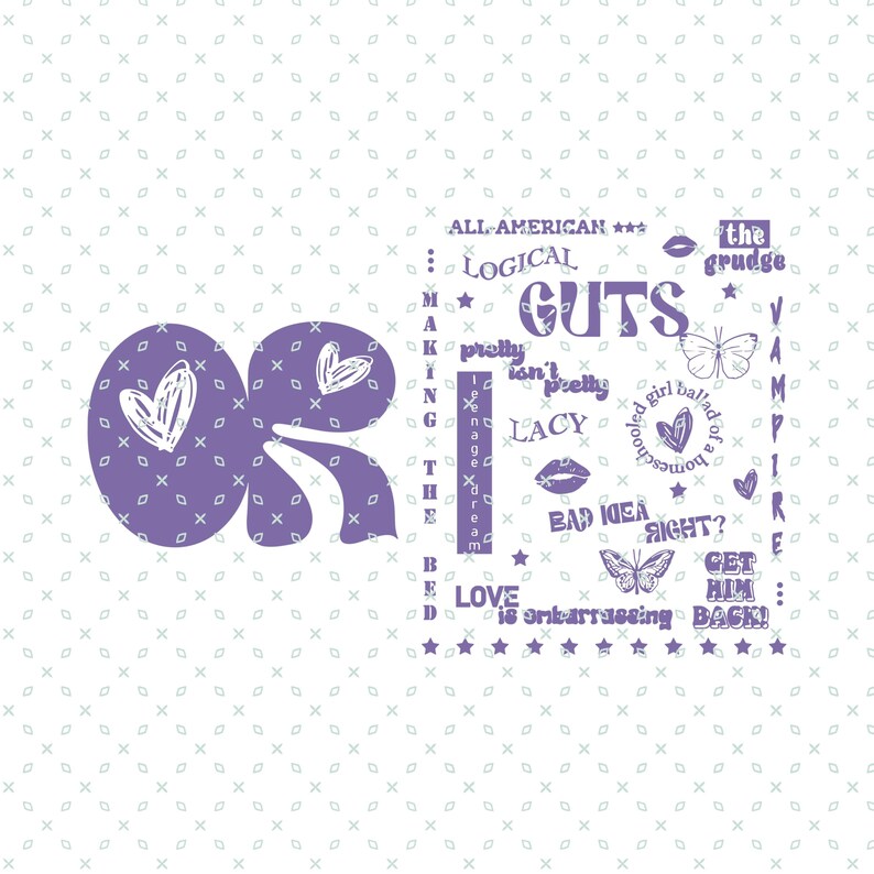 Olivia Rodrigo Guts World Tour png, Guts Tour 2024 png, chemise de ...