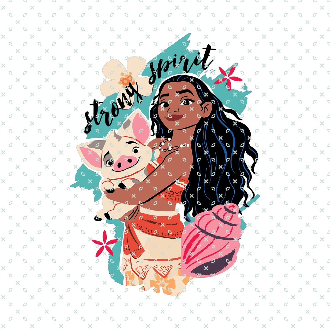 Moana Strong Spirit, Moana and Pua, Retro Moana Png Svg, Heihei Png ...