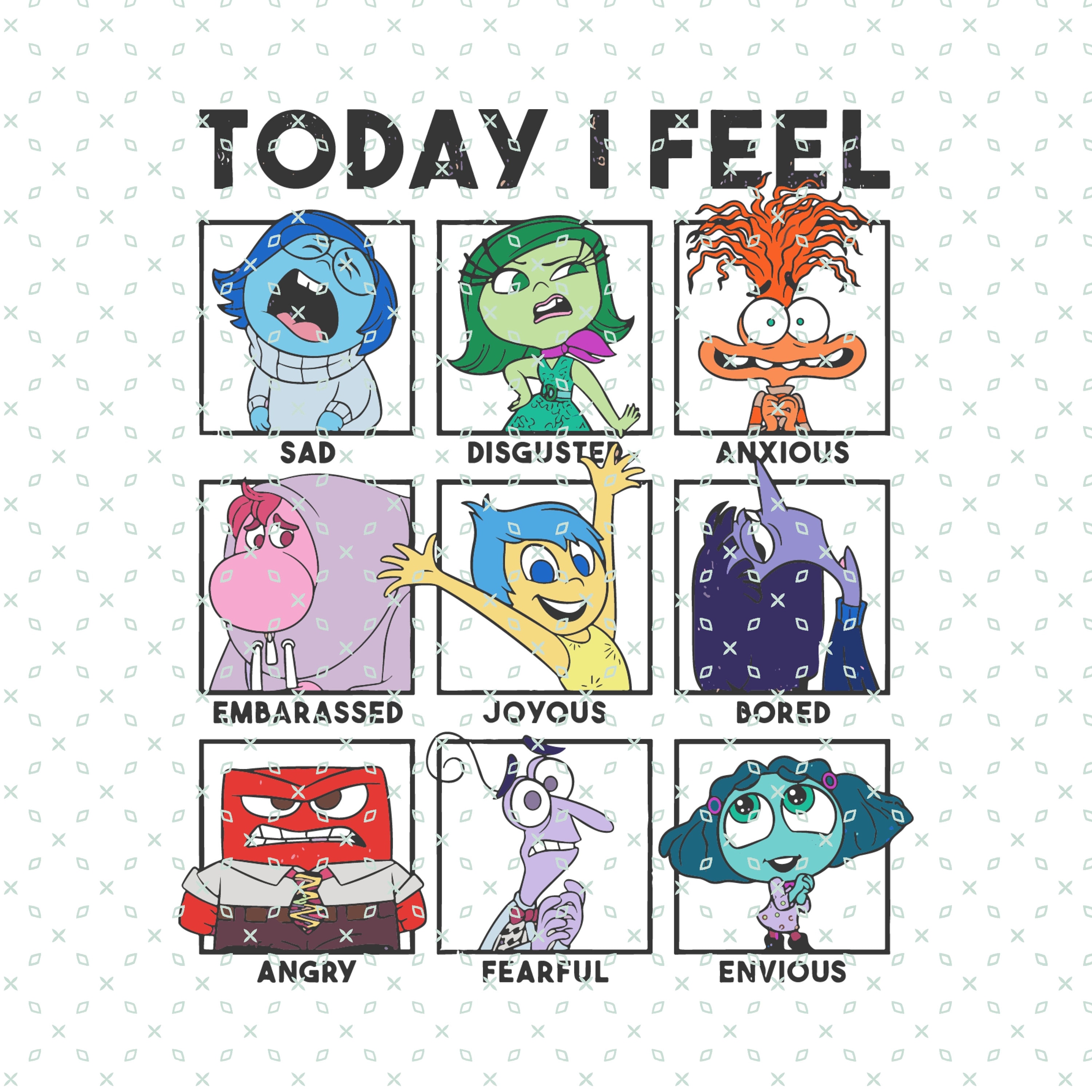 Inside Out, Inside Out Characters Svg Png, Inside Out Svg, Inside Out ...